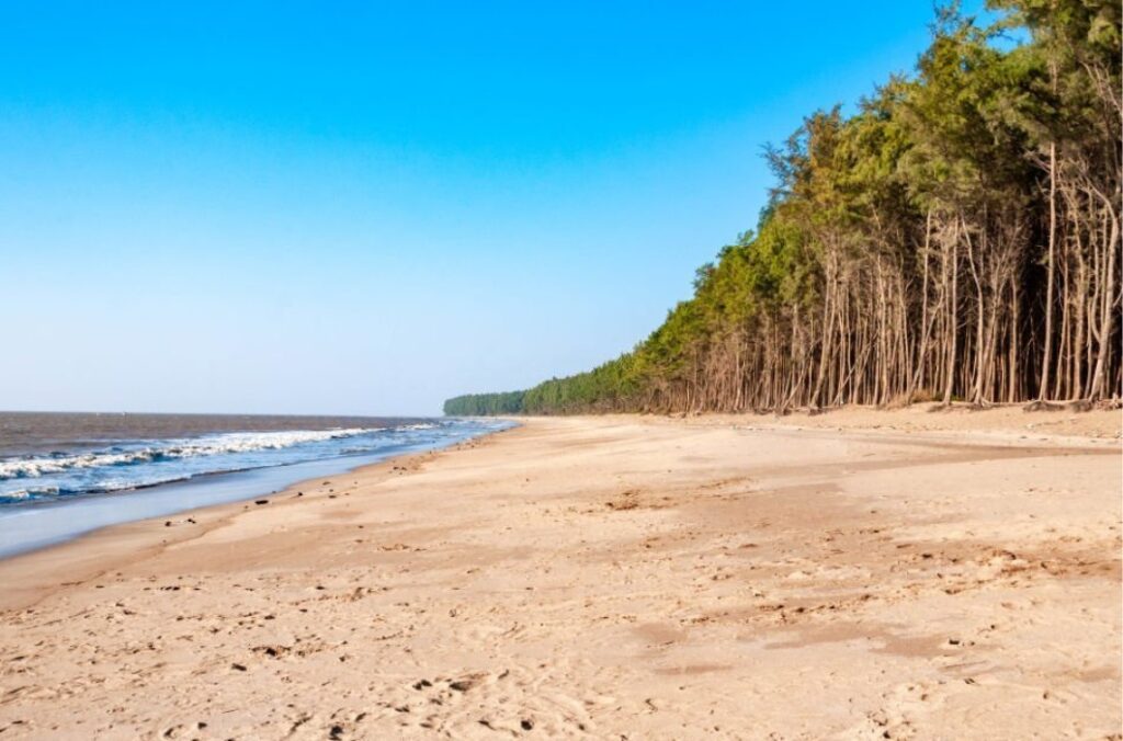Daman Lighthouse - Very beautifully situated in front of a beach.